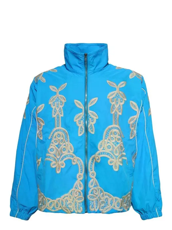BLUEMARBLE Embroidered Zip Jacket - Blue