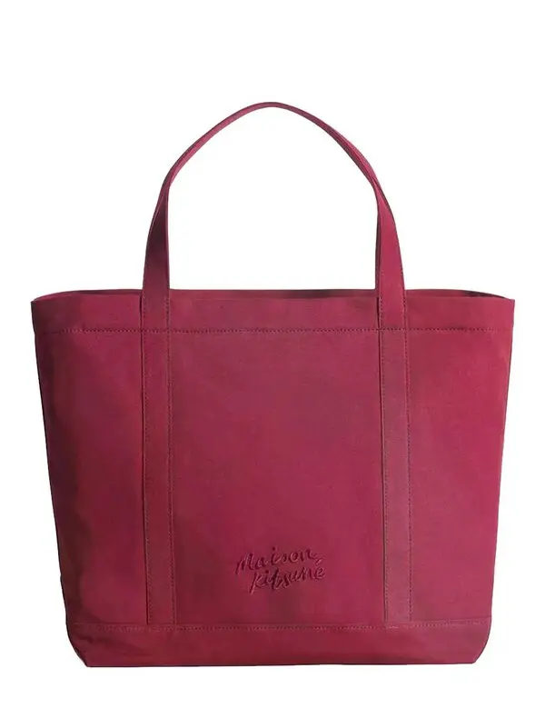 Maison Kitsuné Fox Head Tote Bag - Red