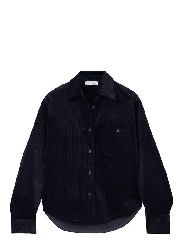VIOLANTE NESSI Bartolomeo Cotton-corduroy Shirt - Blue