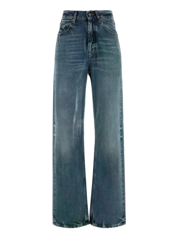 Saint Laurent Cotton Denim Jeans - Blue