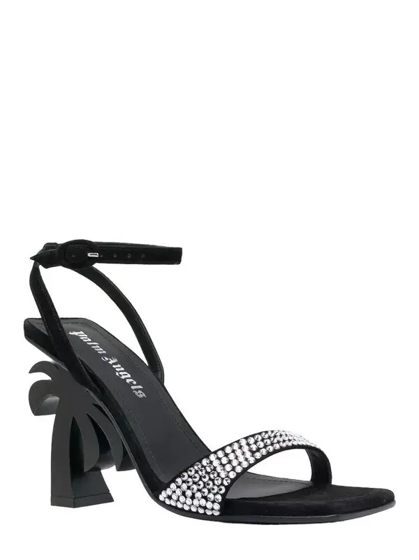 Palm Angels Palm Tree-heel Sandals - Black