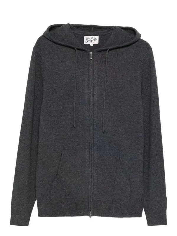 MC2 SAINT BARTH Hooded Zip-up Cardigan - Grey