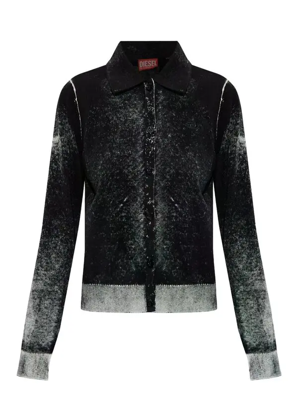 DIESEL® M-loren Buttoned Cardigan - Black