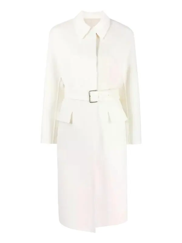 Brunello Cucinelli Single-breasted Belted Coat - Neutrals