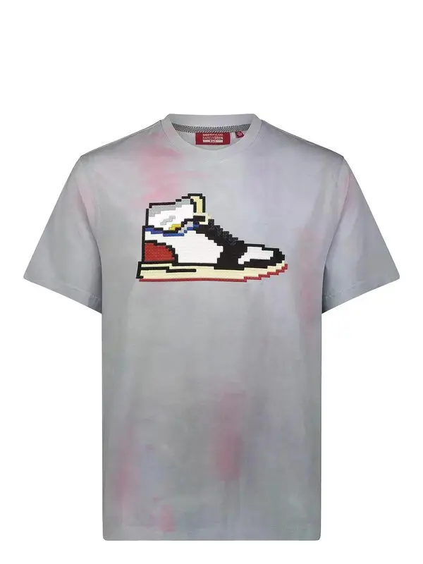 MOSTLY HEARD RARELY SEEN 8-BIT Sneaker Print T-shirt - Grey