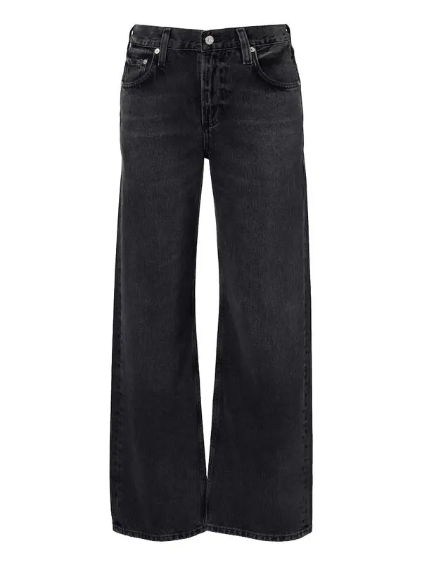Citizens Of Humanity Lindz Low-rise Straight Jeans In Vintage - Black