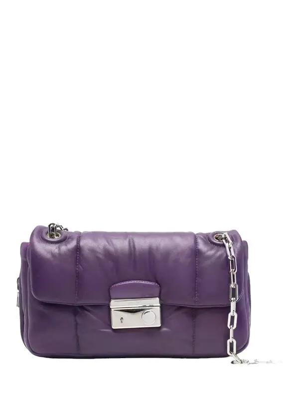 Prada Quilted Chain Shoulder Bag - Purple