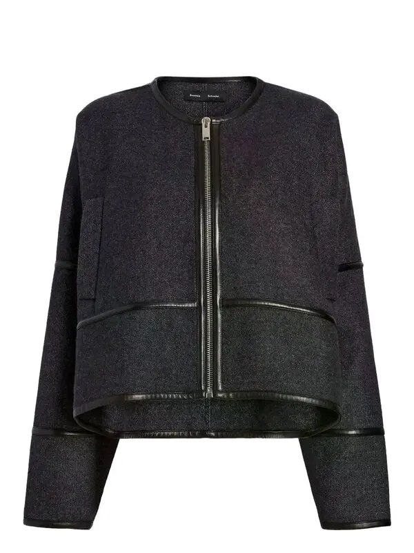 Proenza Schouler Zip Front Trim Jacket - Grey