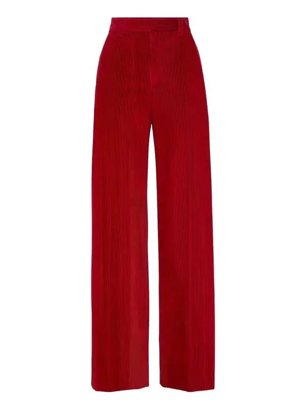 Brunello Cucinelli Corduroy Wide-leg Trousers - Red
