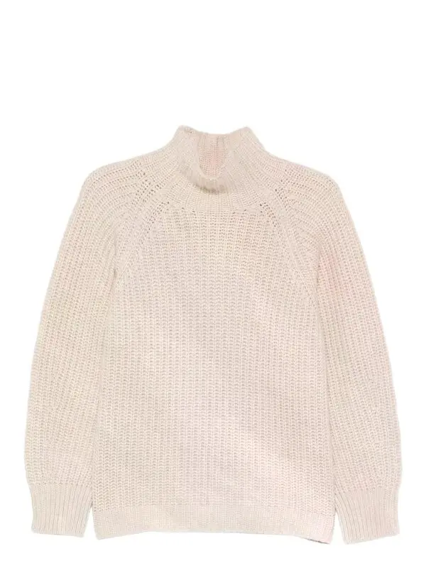 Liviana Conti High Neck Knitwear - Neutrals