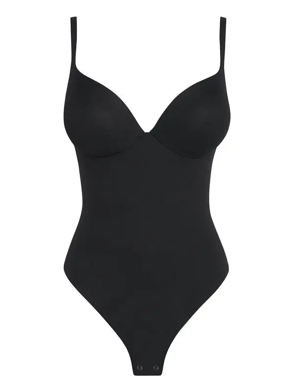 SKIMS Ultimate Body Thong Bodysuit - Black