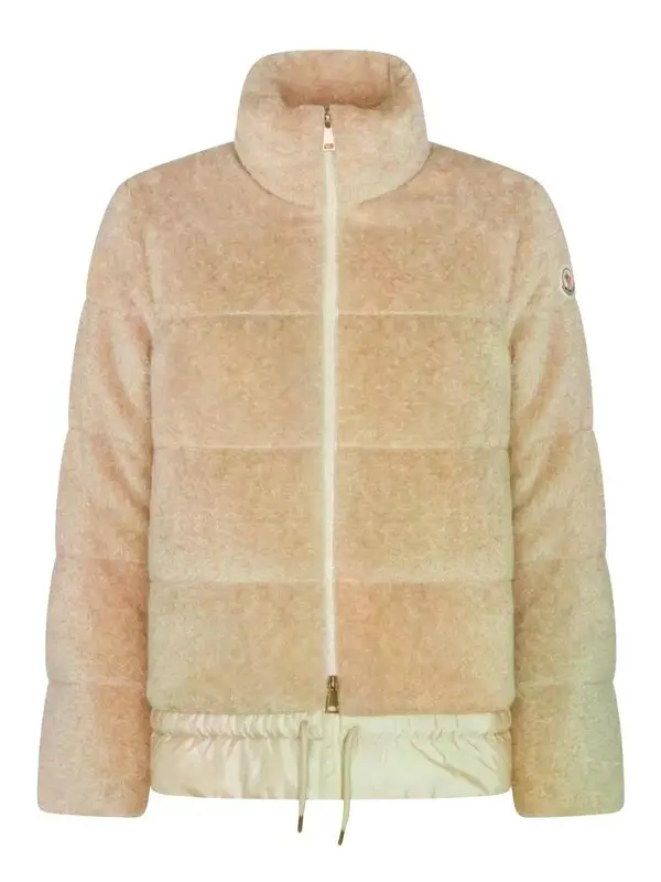 Moncler Cedre Padded Zip-fastening Jacket - Neutrals
