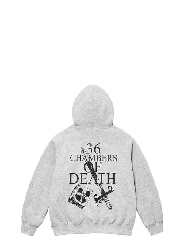 Supreme Graphic-print Hoodie - Grey