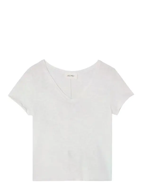 American Vintage Sonoma V-neck T-shirt - White