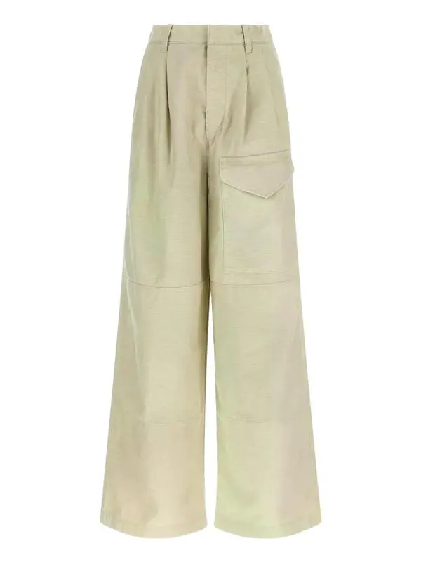 Auralee Panelled Pleated Trousers - Neutrals