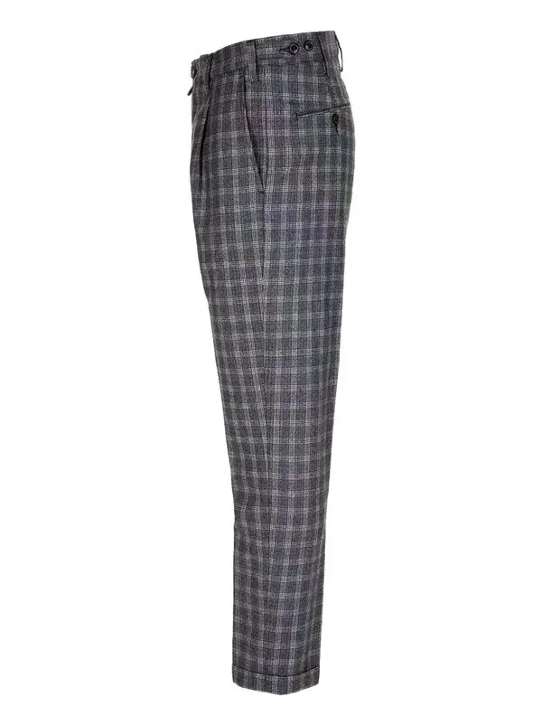 Jacob Cohen Checked Trousers - Grey