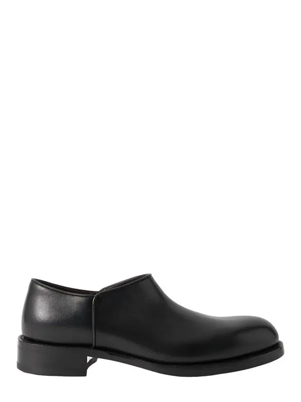 THE ROW Nobilis Leather Shoes - Black
