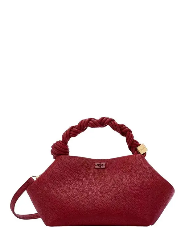 GANNI Small Bou Twisted-handle Tote Bag - Red