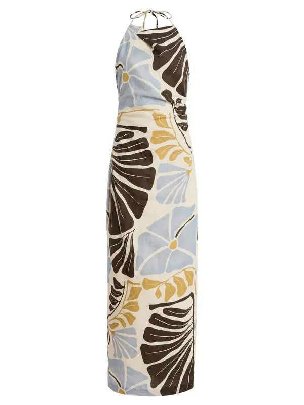 SIR. Lola Linen Maxi Dress - Multi