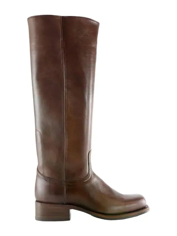 NOTABENE Dark Leather Pull-on Boots - Brown