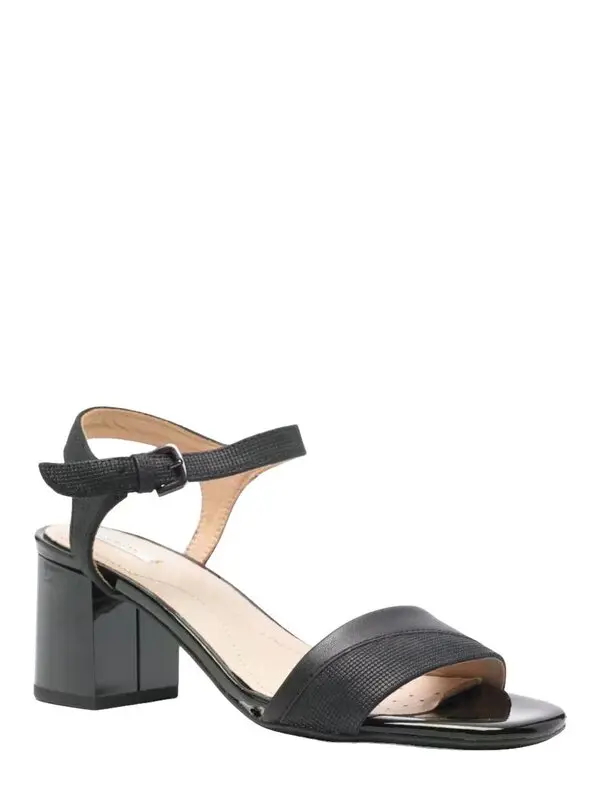 Geox 65mm Block-heel Buckle Sandals - Black