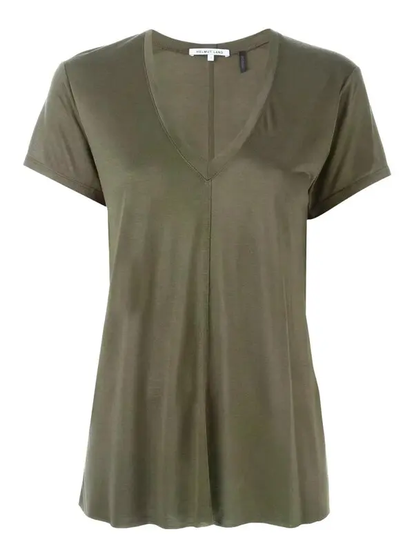 Helmut Lang V-neck T-shirt - Green