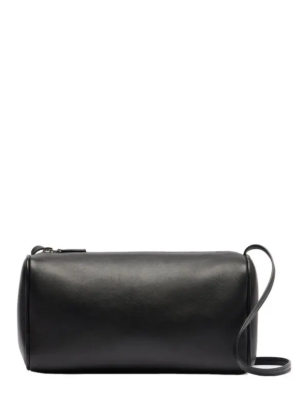 THE ROW 90s Leather Crossbody Bag - Black