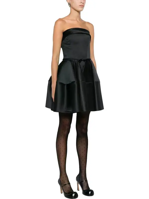 Viktor & Rolf Strapless Bow Detail Mini Dress - Black