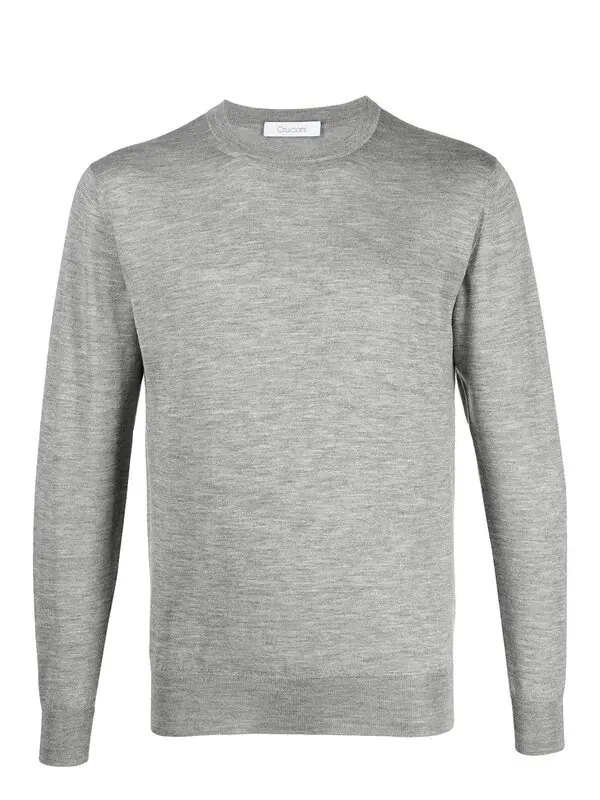 CRUCIANI Crew Neck Knit Jumper - Grey