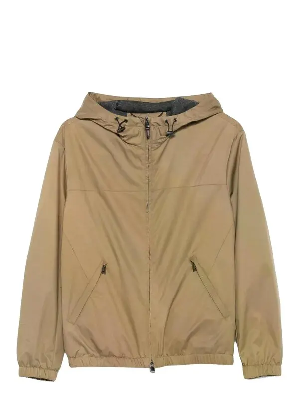 Canali Zip-fastening Jacket - Green