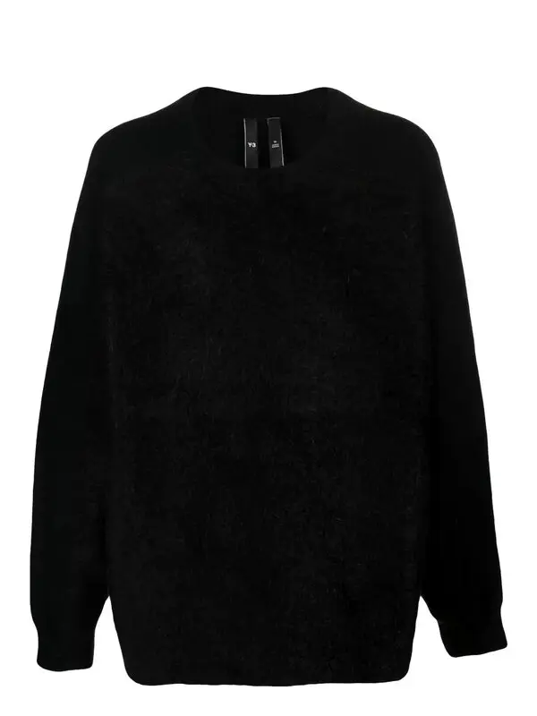 Y3 Brushed Effect Wool-blend Jumper - Black