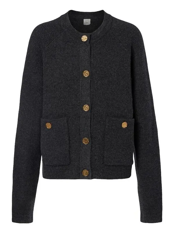 TOTEME Wool-blend Cardigan - Grey