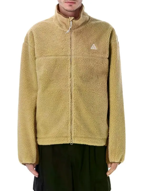 Nike Embroidered -logo Zip-up Jacket - Neutrals
