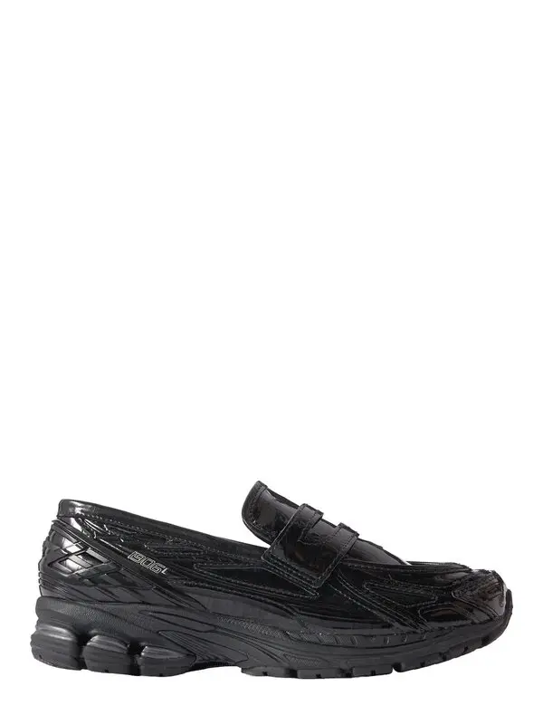 NEW BALANCE 1906l Leather And Rubber-trimmed Mesh Slip-on Sneakers - Black