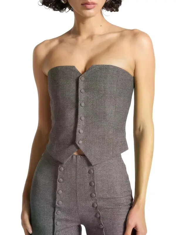 Manière De Voir Top And Jacket Set - Grey