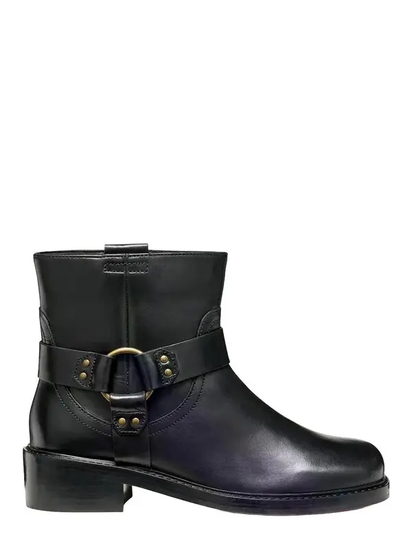 Geox Nalvia Buckle Strap Boots - Black
