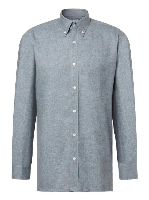 Charvet Cotton Flannel Shirt - Grey