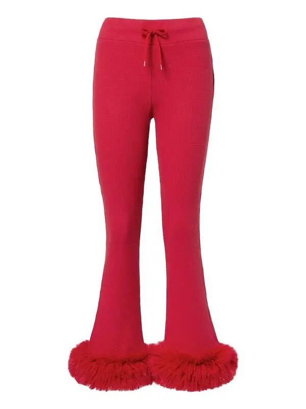 Balenciaga Low-rise Cotton Capri Pants - Red