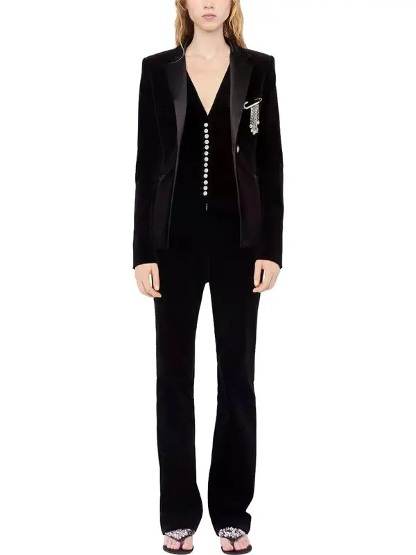 Rabanne Jewel-button Blazer - Black