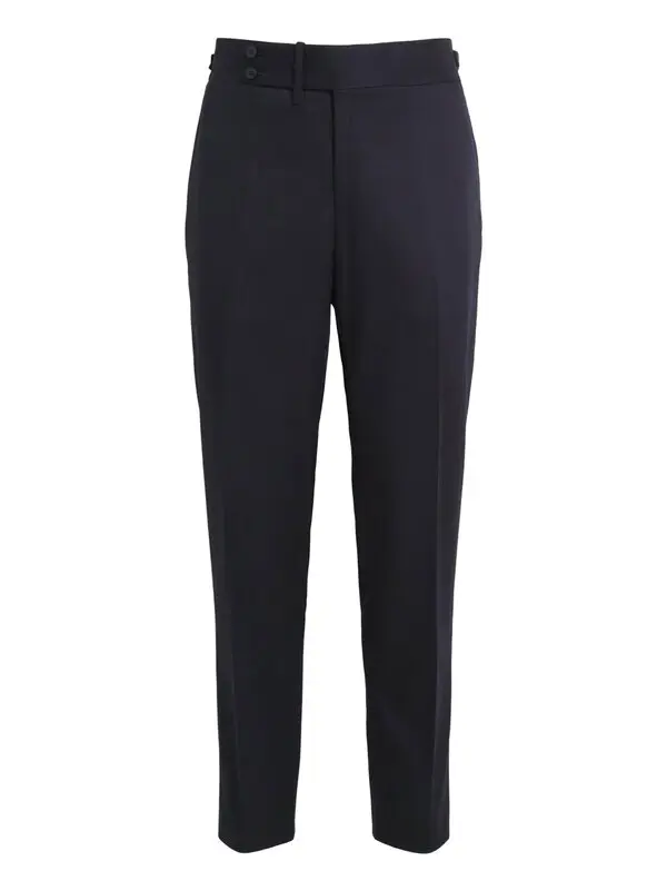 Isaia Wool-blend Casalnuovo Trousers - Blue