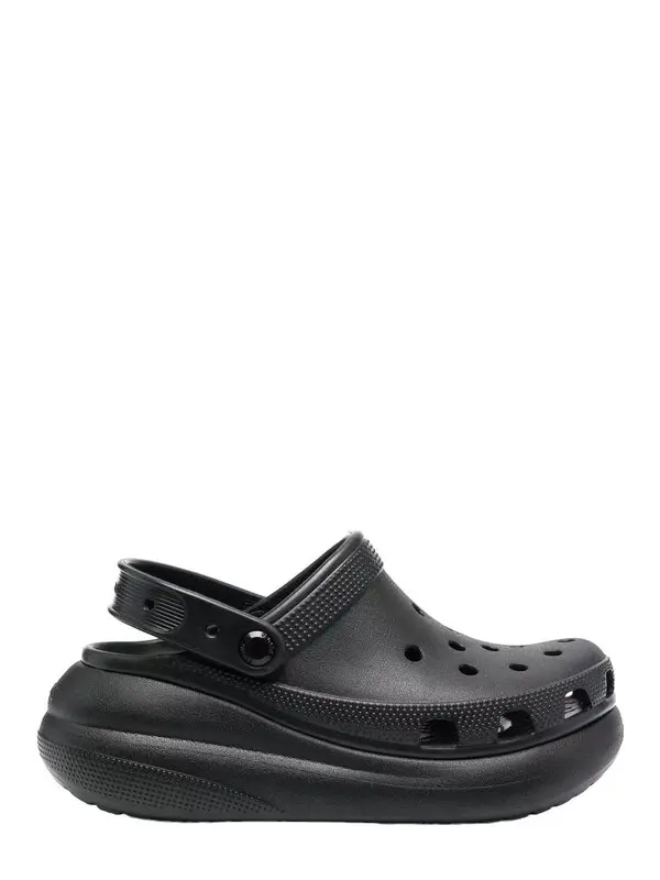 CROCS Classic Crush Clogs With Platform Sole - Black