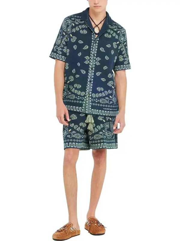 Alanui Bandana-pattern Shirt - Blue