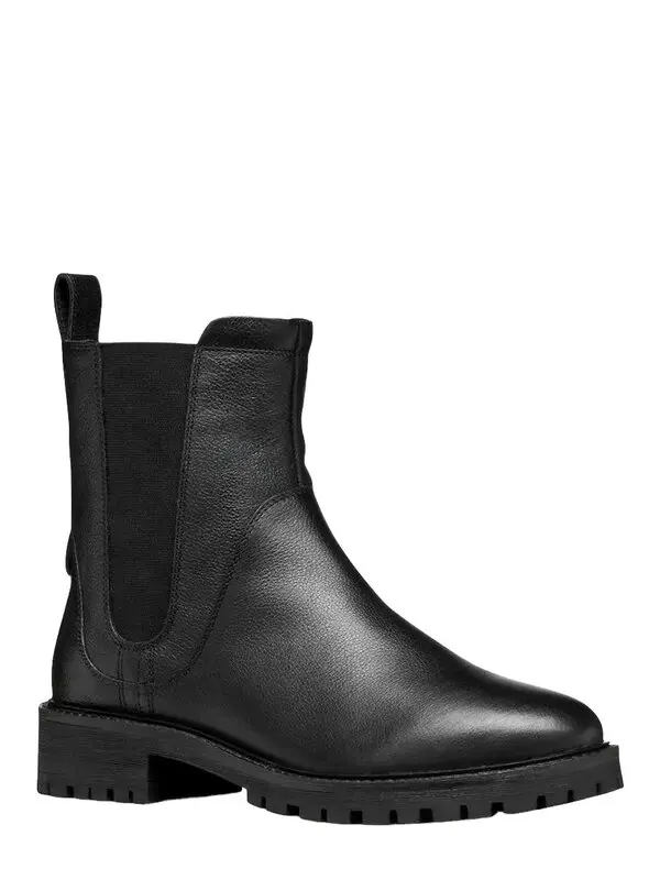 Geox 40mm Hoara Pull-on Chelsea Boots - Black
