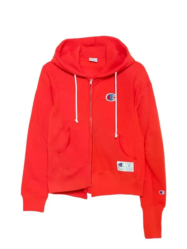 Undercover Asymmetric Hoodie - Red