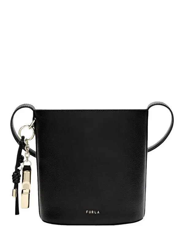 Furla Roxie Bucket Bag With Detachable Charm - Black