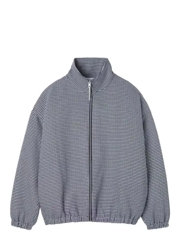 Sunnei Gingham Check Zip-up Jacket - Blue