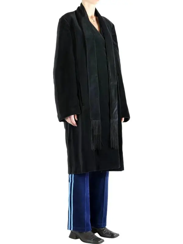 TOTEME Scarf-collar Coat - Black