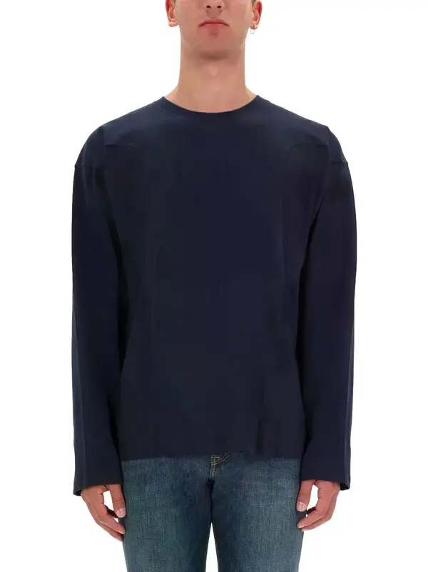 DIESEL® Panelled Long-sleeve T-shirt - Blue