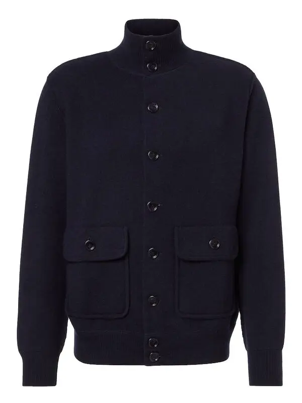 ALLUDE Wool And Cashmere Jacket - Blue