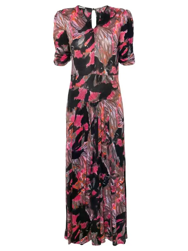 Missoni 1970s Graphic Print Maxi Dress - Black